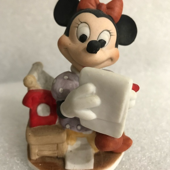 Disney | Other | Vintage Minnie Mouse Writing Secretary Porcelain ...